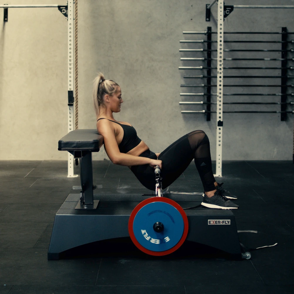 Exerfly: Motorized flywheel based fitness machine